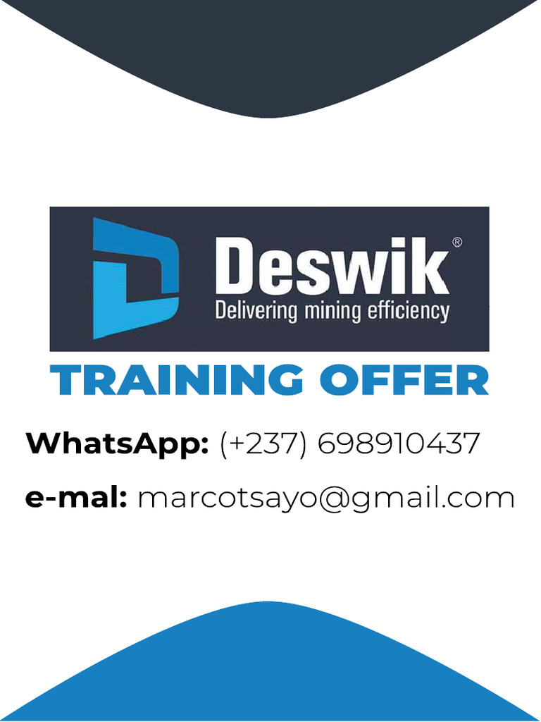 Deswik Training | PDF