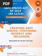 RA11313 Safe Spaces Act Presentation | PDF | Science & Mathematics