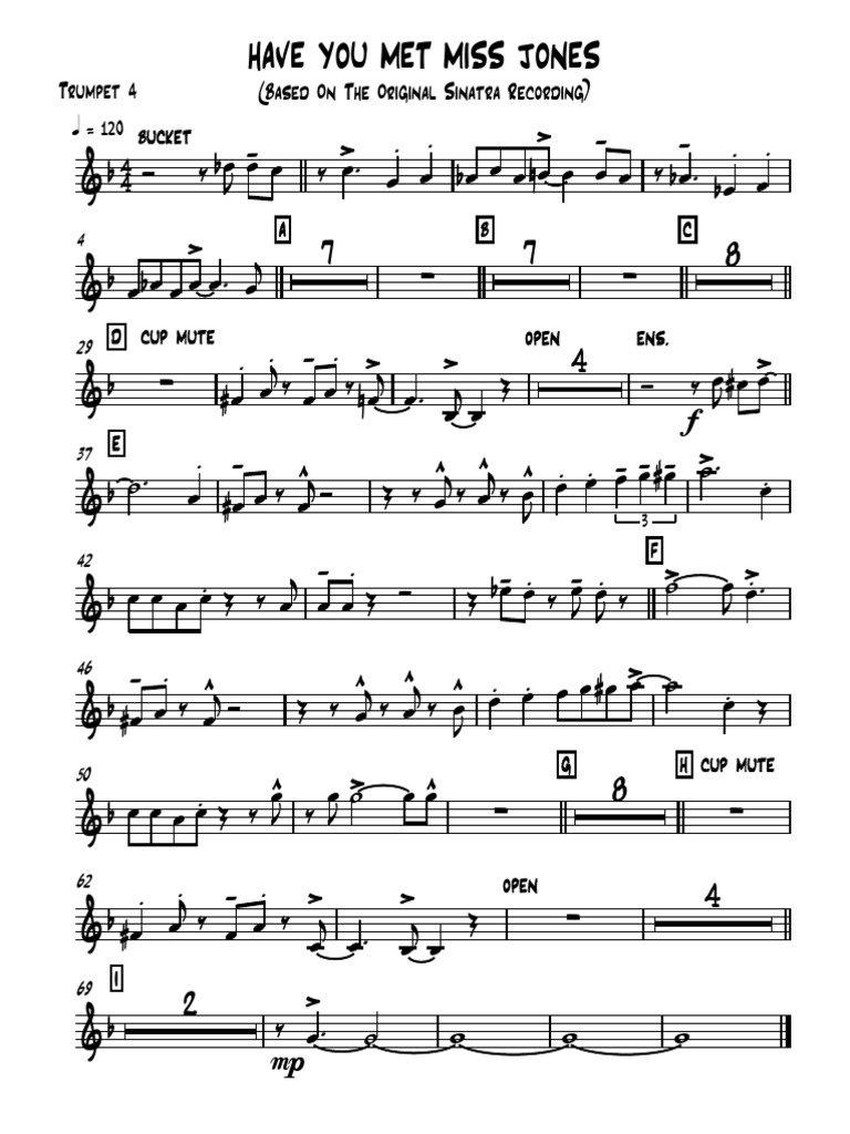 Have You Met Miss Jones FULL Big Band Frank Sinatra PDF. (Arrastrado) (Arrastrado) 4 | PDF