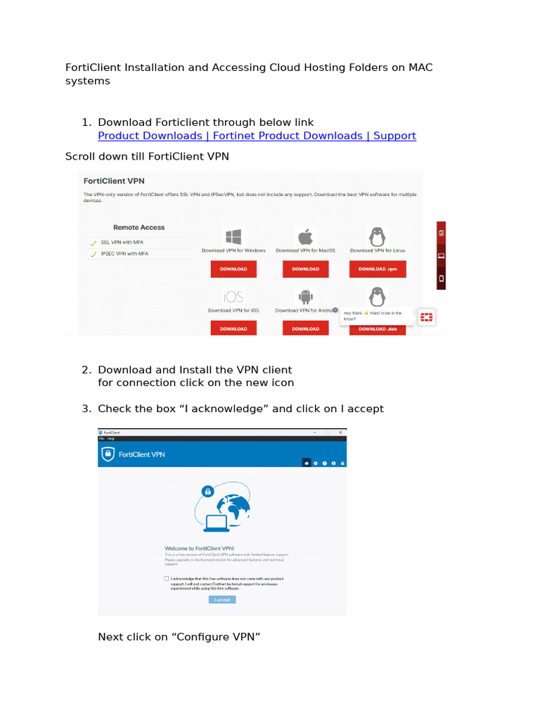 FortiClient Installation on MAC systems | PDF
