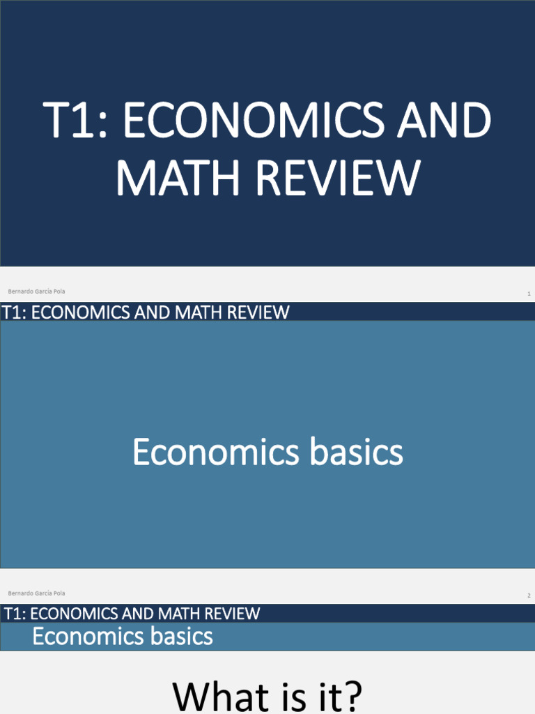 Topic 1 - Students | PDF | Function (Mathematics) | Economics