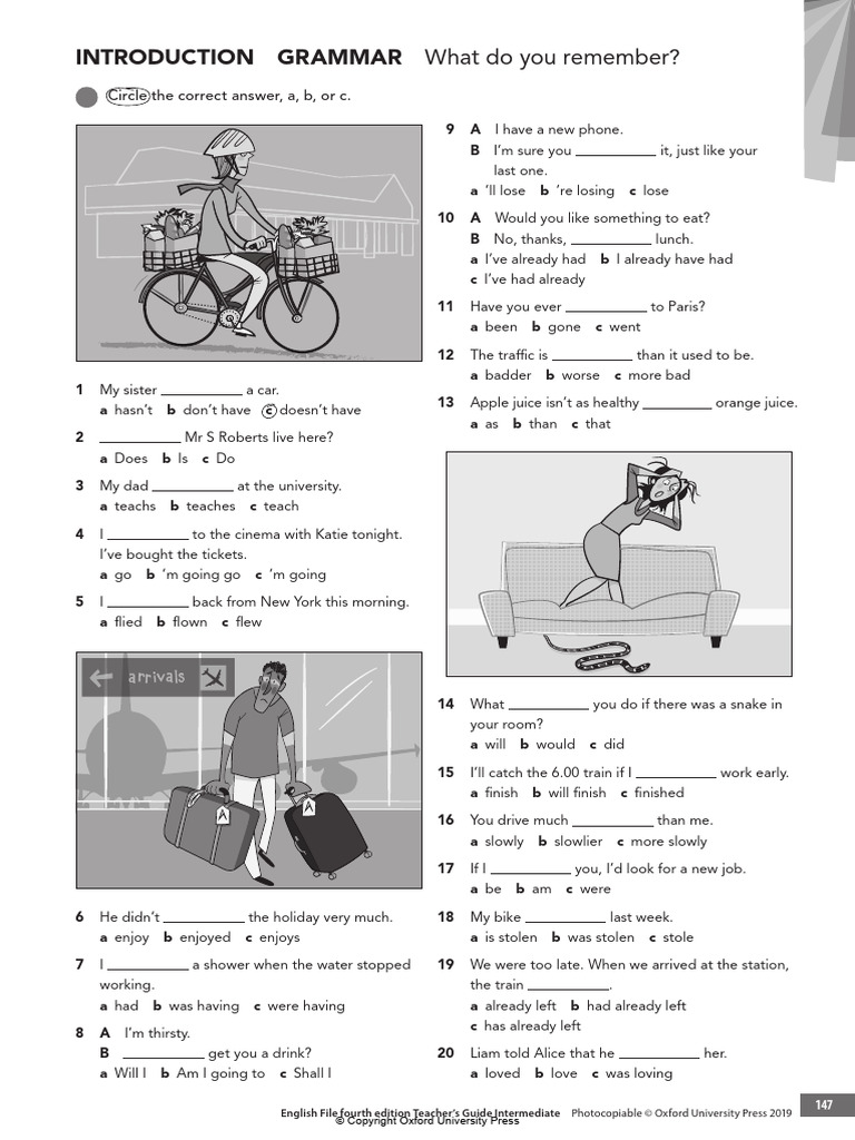 Photocopiable Resources English File Intermediate Fourth Edition (1) (1 ...
