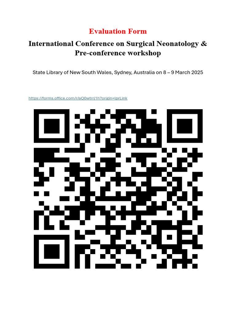 Evaluation Form QR Code | PDF