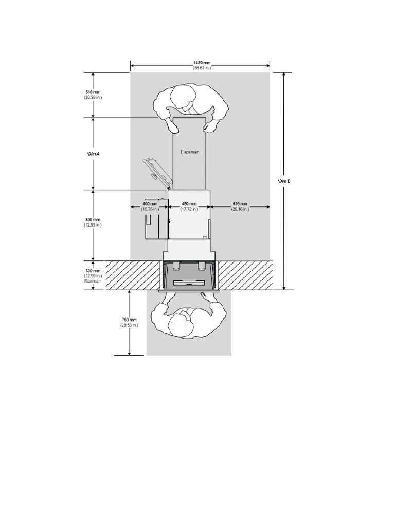Dimensão Mínima para Instalação de Um e 2 Atm S SS 6627 | PDF