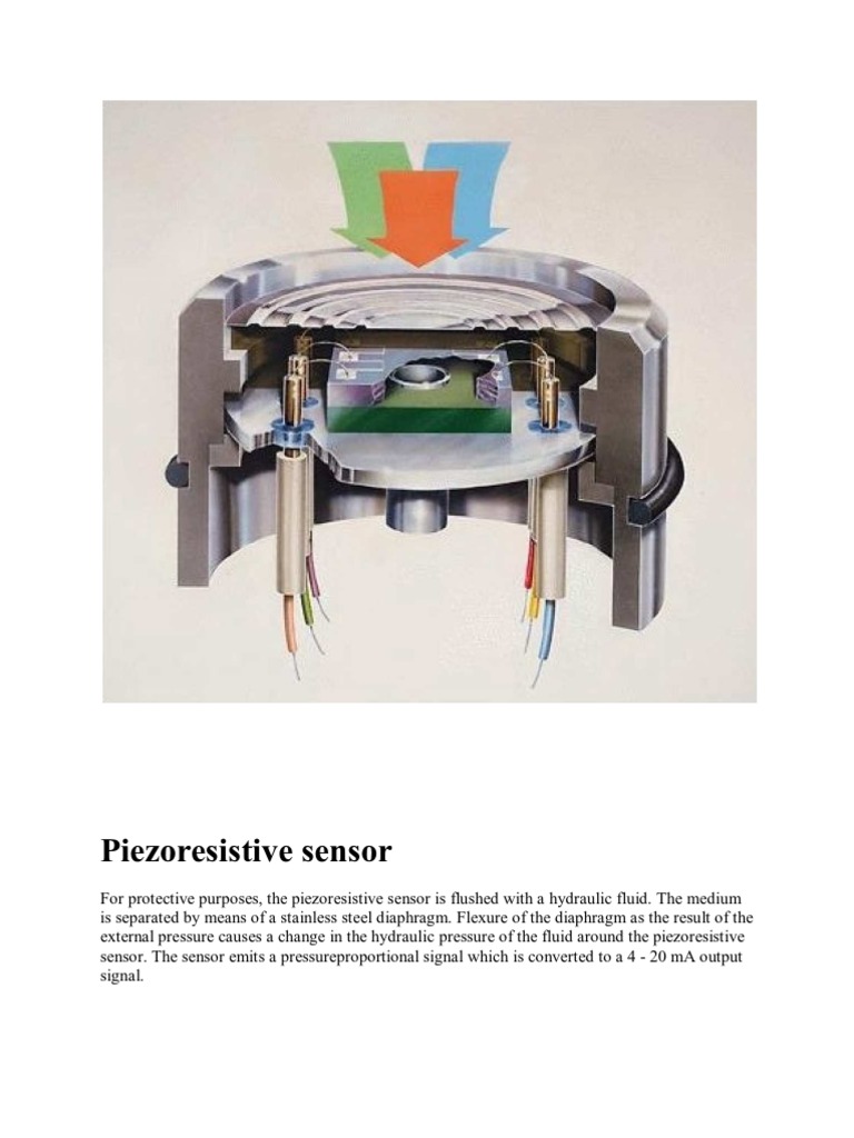 Piezoresistive Sensor | PDF | Sensor | Pressure