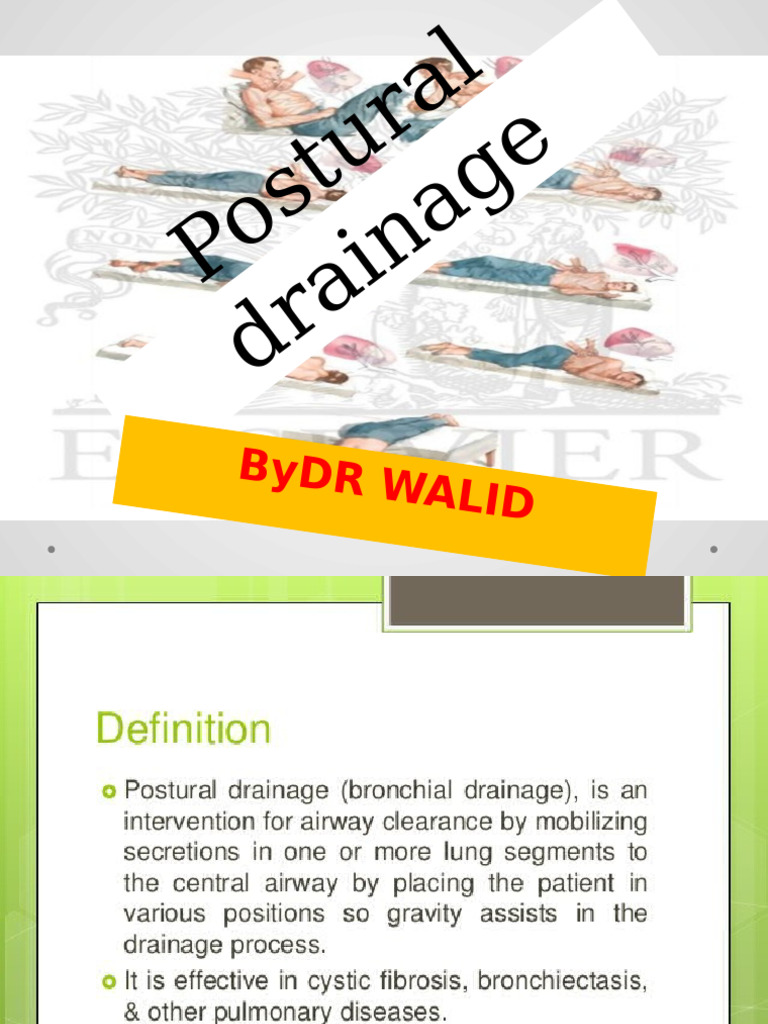 Postural Drainage | PDF | Anatomical Terms Of Location | Thorax