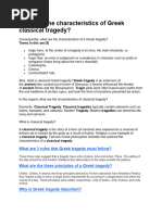Structure of Greek Tragedy Explained | PDF | Greek Tragedy | Tragedy