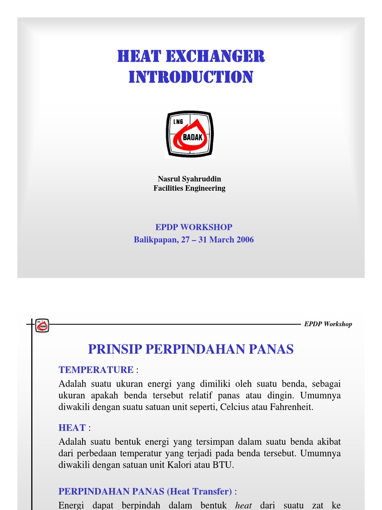 Epdp Workshop-Heat Exchanger | PDF