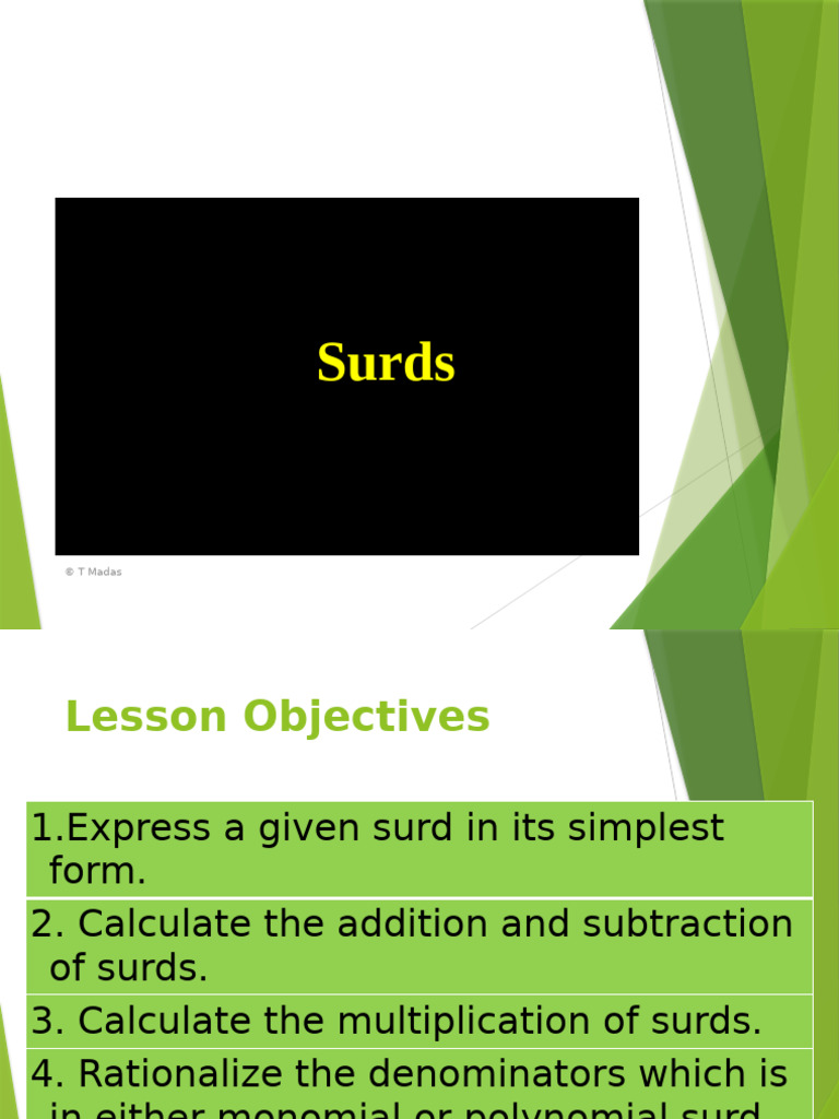 Surds (Basic Level) | PDF | Multiplication | Arithmetic