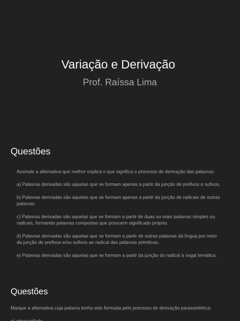 Apresentação Aulinha de Português | PDF | Linguística | Famílias ...