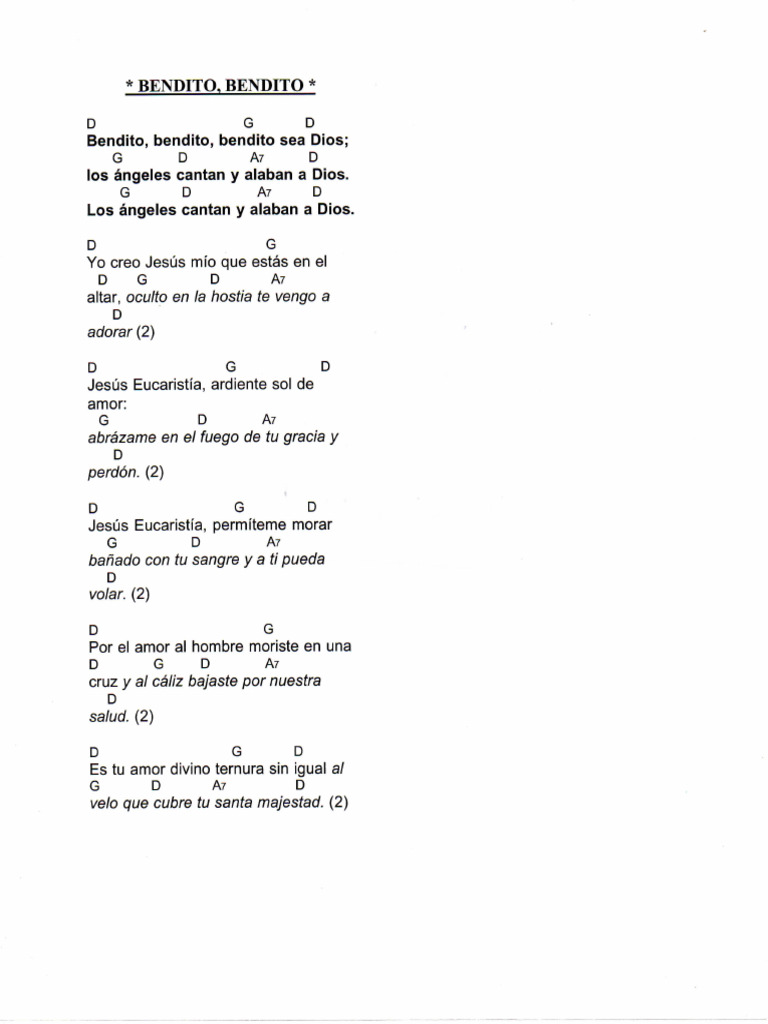 Bendito Bendito | PDF