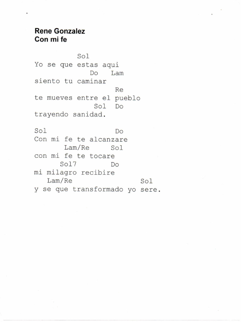 Con Mi Fe | PDF