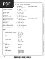 Formulae Sheet - Edexcel Physics A-Level | PDF | Electronvolt | Waves