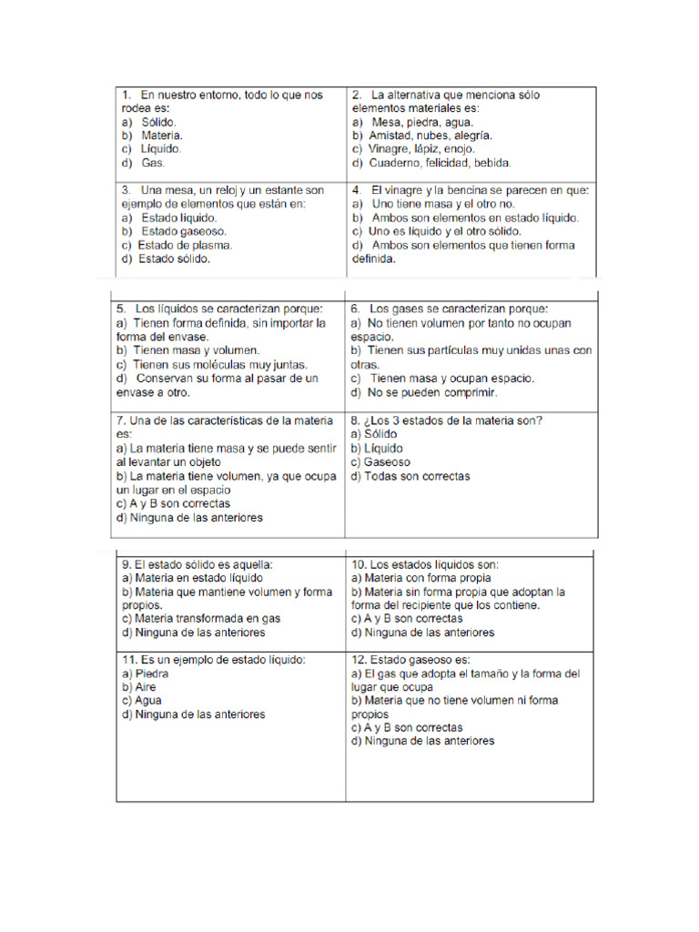 Prueba1 Materia | PDF
