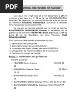 Formulaire Proces Verbal Du Conseil de Famille | PDF