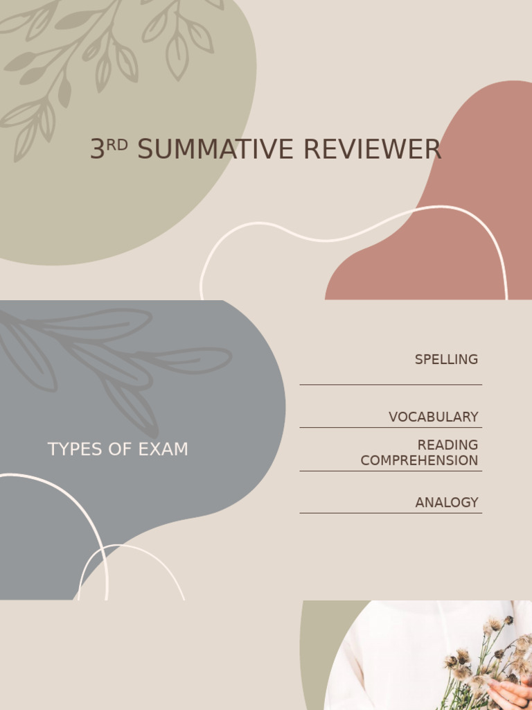 3rd Summative Reviewer 2 | PDF
