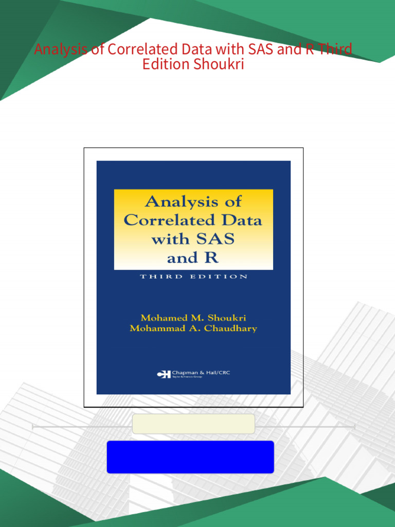 Analysis of Correlated Data With SAS and R Third Edition Shoukri - Read The Ebook Now With The ...