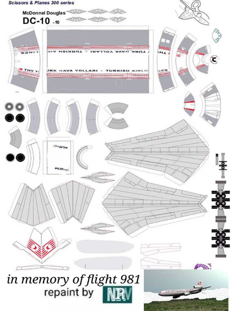 Dc-10 Turkish Airlines Papercraft | PDF
