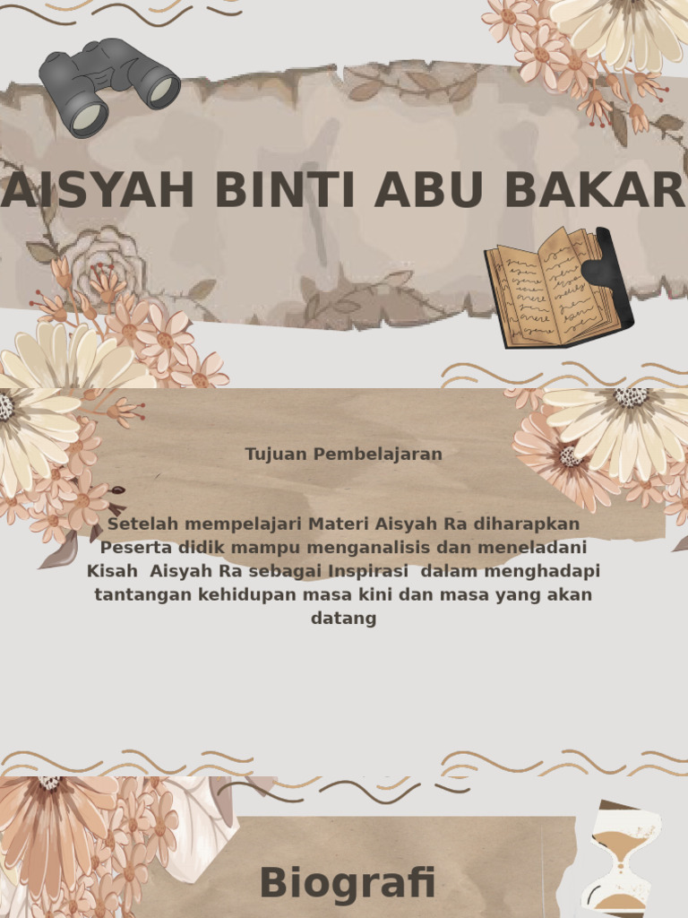 Biografi Sayyidah Aisyah RA | PDF