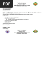 Ika-12 Sample Letter For PTA Meeting | PDF