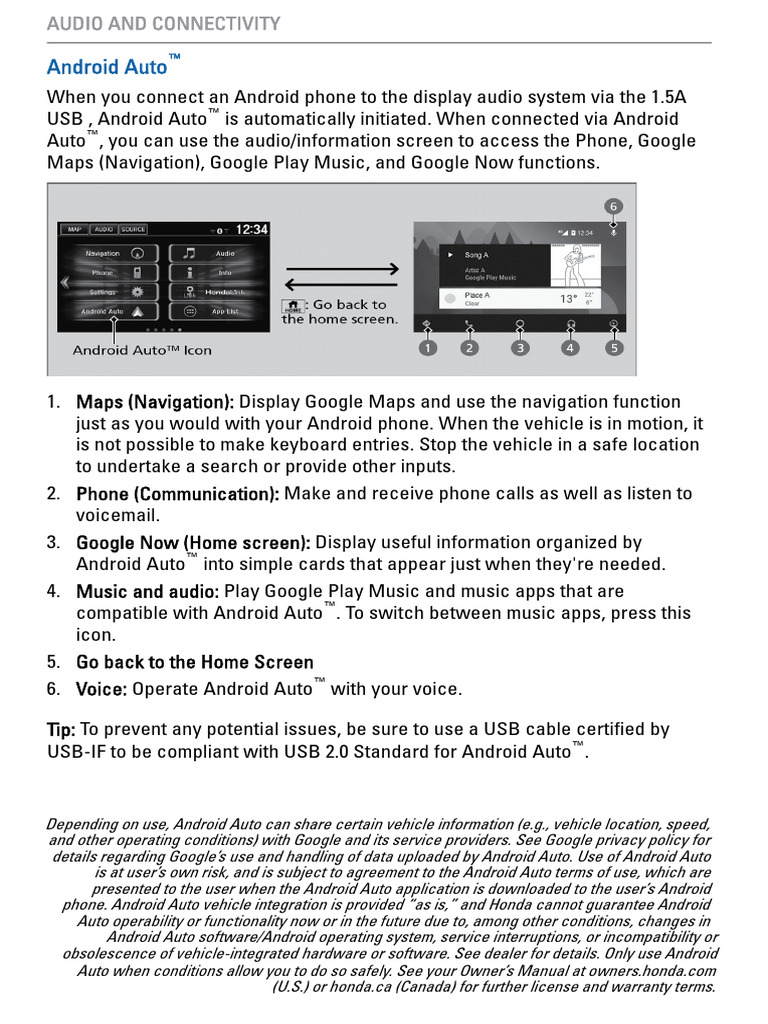2020 HR-V Android Auto | PDF | Android (Operating System) | Smartphone