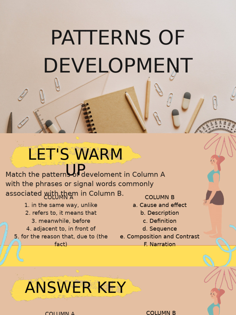 LESSON 2.1 PATTERNS IN WRITING | PDF | Causality | Definition