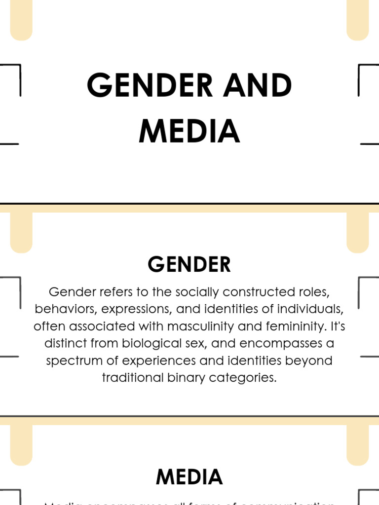 Lesson 6 Gender and Media Reporting | PDF | Gender | Gender Studies