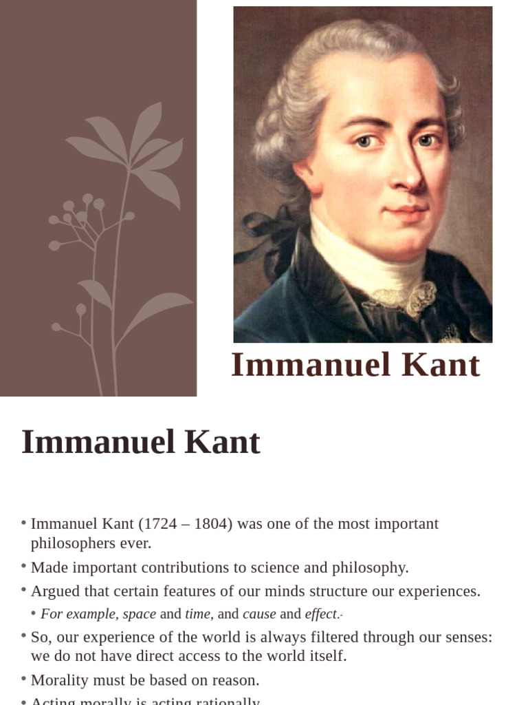 Kant's Moral Philosophy Explained | PDF | Reason | Immanuel Kant