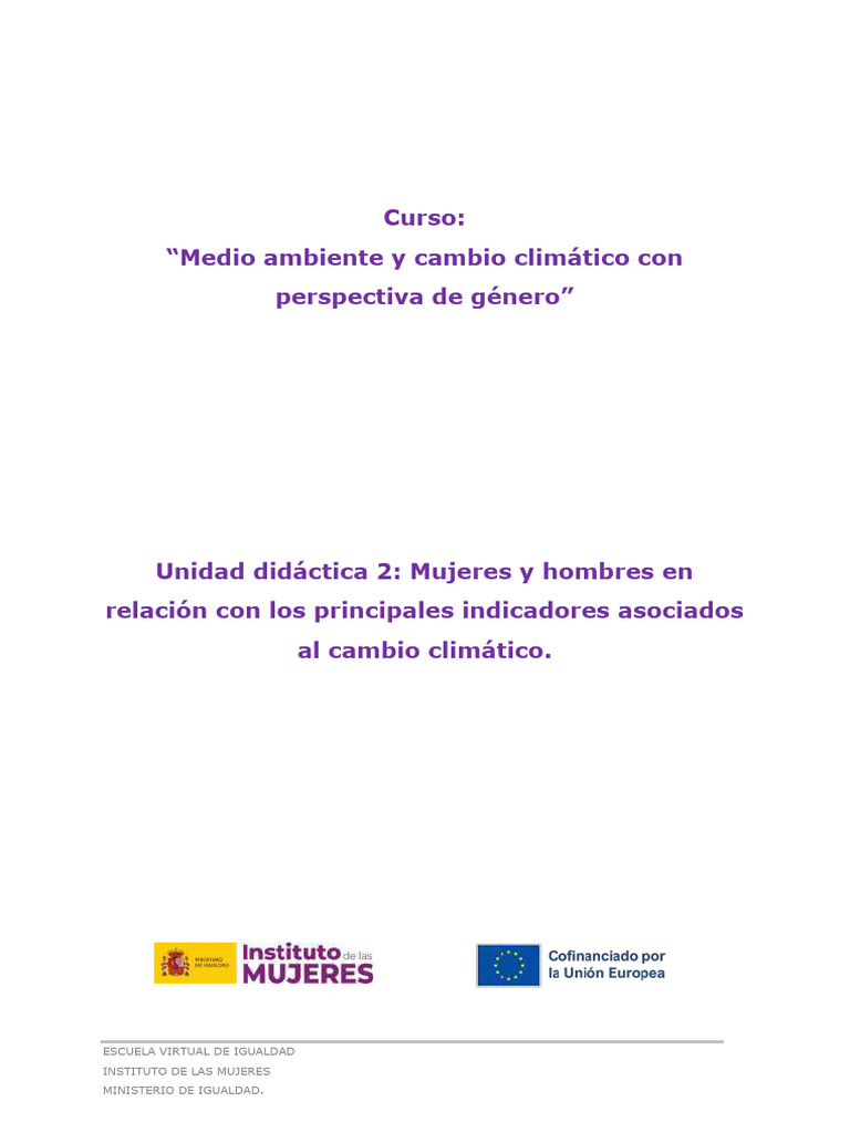 Unidad 2 Medio Ambiente Cambio Climatico Compr | PDF | Deforestación ...