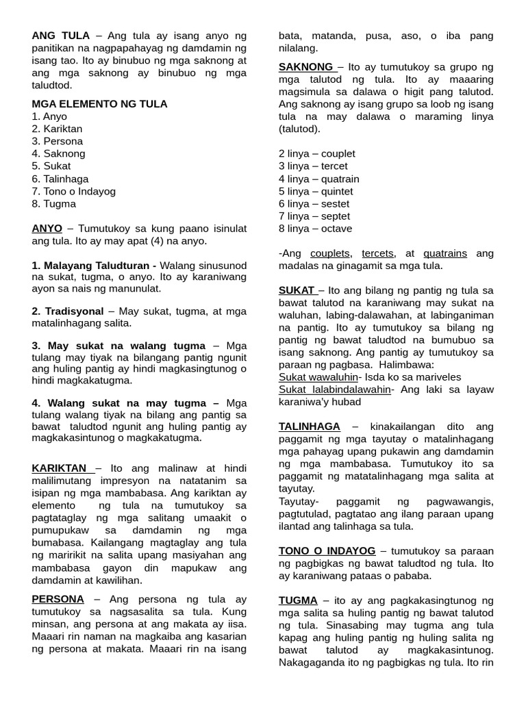 Ang Tula | PDF