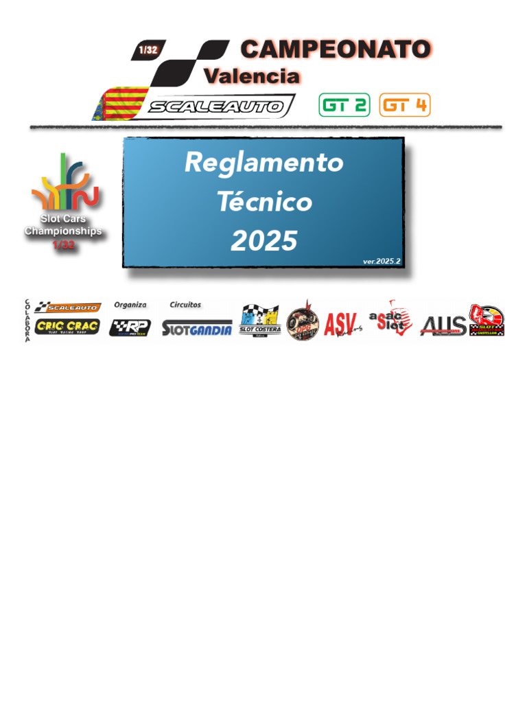 Reglamento Tecnico SC VLC Ver2025.2 | PDF | Neumático | Eje