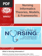 TOPIC 17 Theories Frameworks and Models of Nursing Informatics | PDF ...