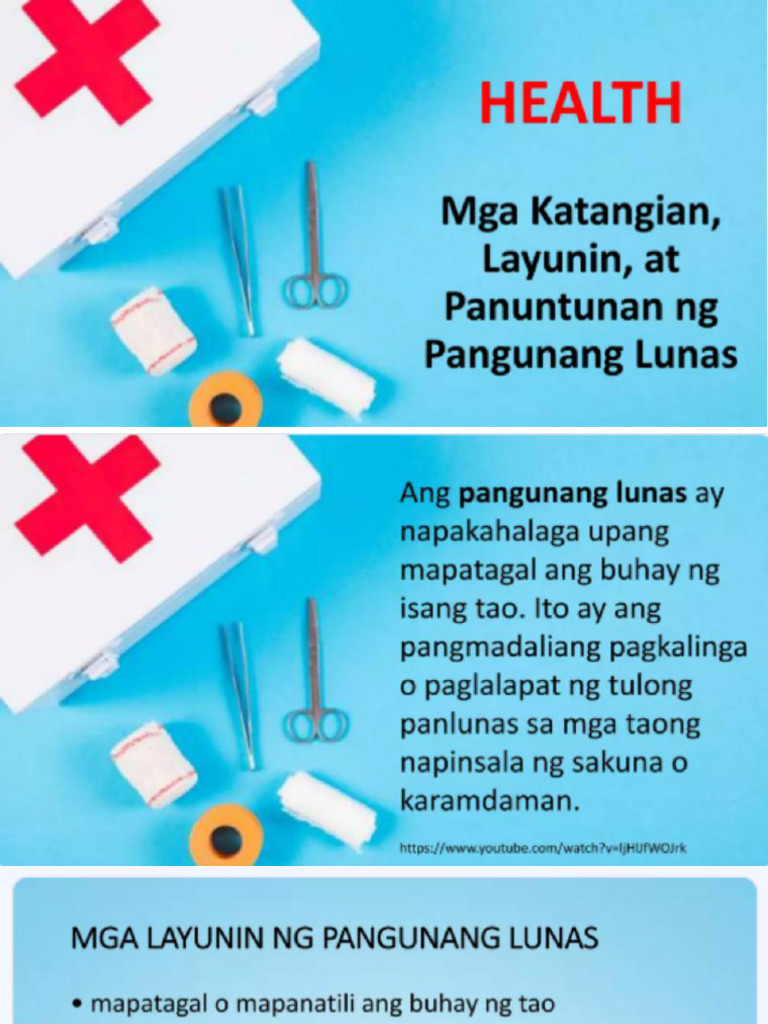 Mga Panuntunan NG Pangunang Lunas | PDF