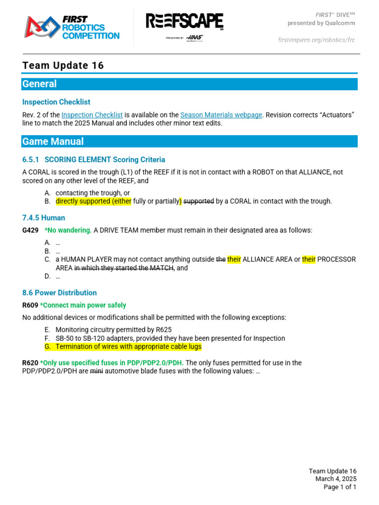 Team Update 16 | PDF