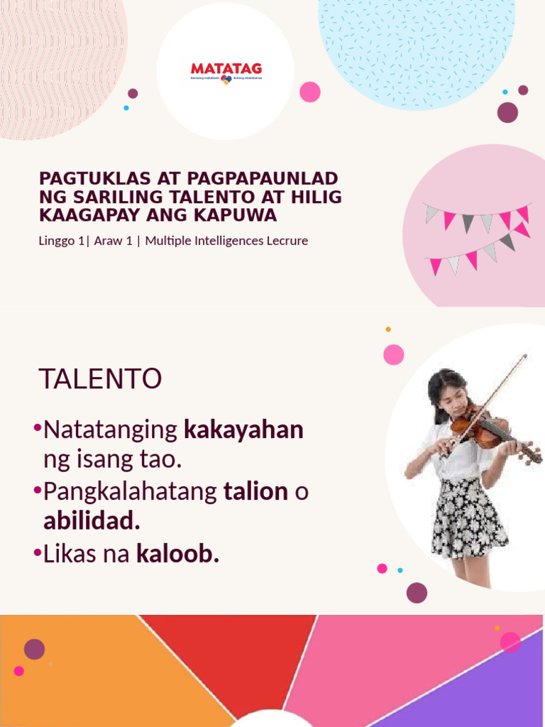 Pagtuklas at Pagpapaunlad NG Sariling Talento at Hilig | PDF