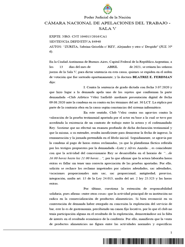 Fallo | PDF | Pagos | Justicia