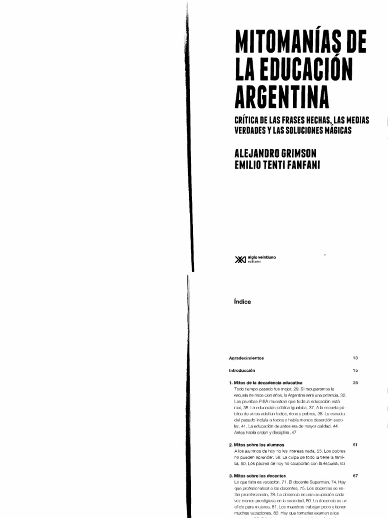 02 - Grimson Fanfani - Mitomanias de La Ed Arg 1 | PDF