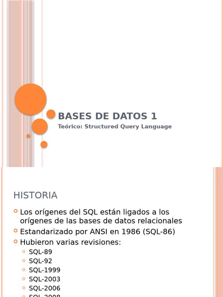 bd1 6 SQL | PDF | Base de datos relacional | SQL