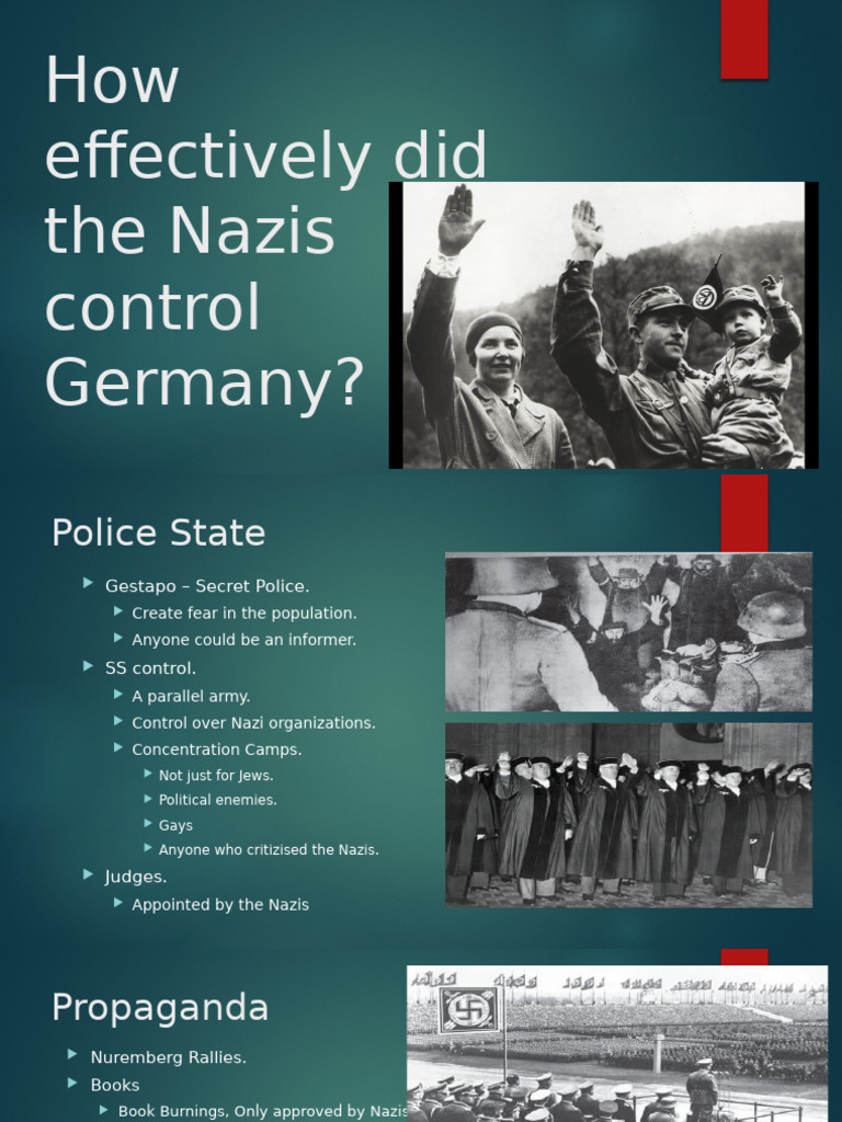 How Effectively did the Nazis control Germany | PDF | Nazi Germany ...