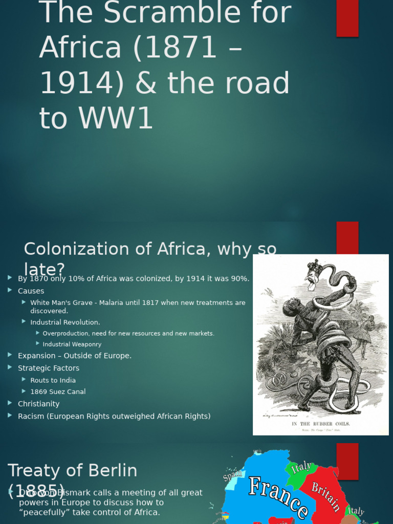 Scramble for Africa and WW1 Causes | PDF