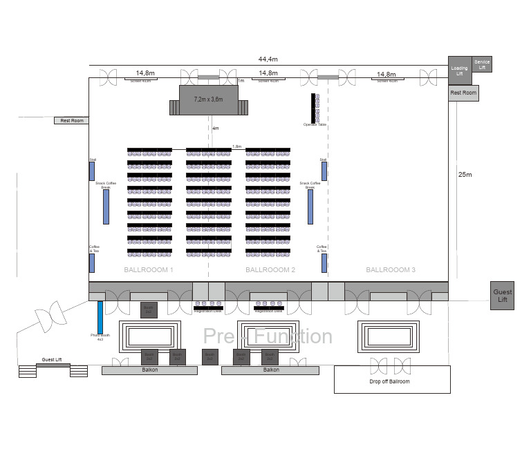 Layout Classroom 250pax | PDF | Ballroom Dance