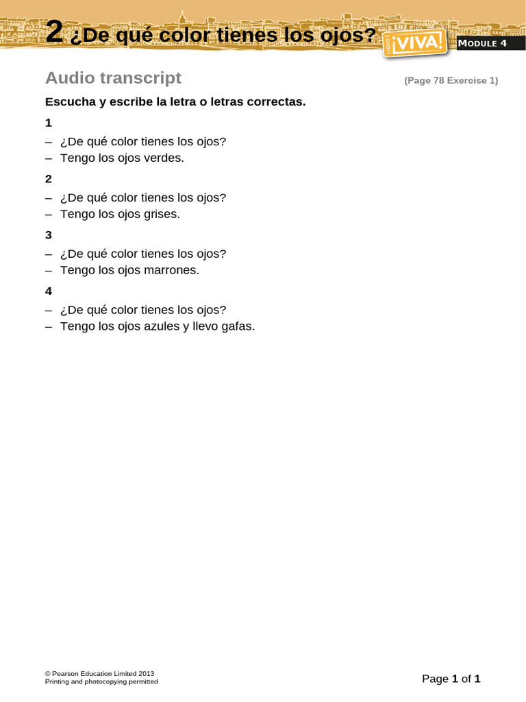 Viva1 M4u2 tr01 | PDF