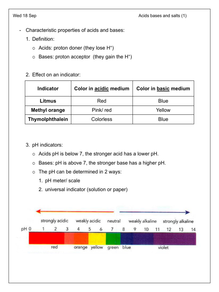 Acids, Bases and Salts | PDF | Acid | Salt (Chemistry)