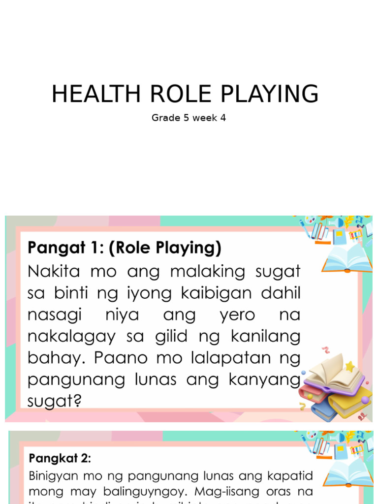 Health Role Playing | PDF