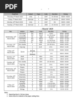 2025 Psle Exam Timetable | PDF | Linguistics