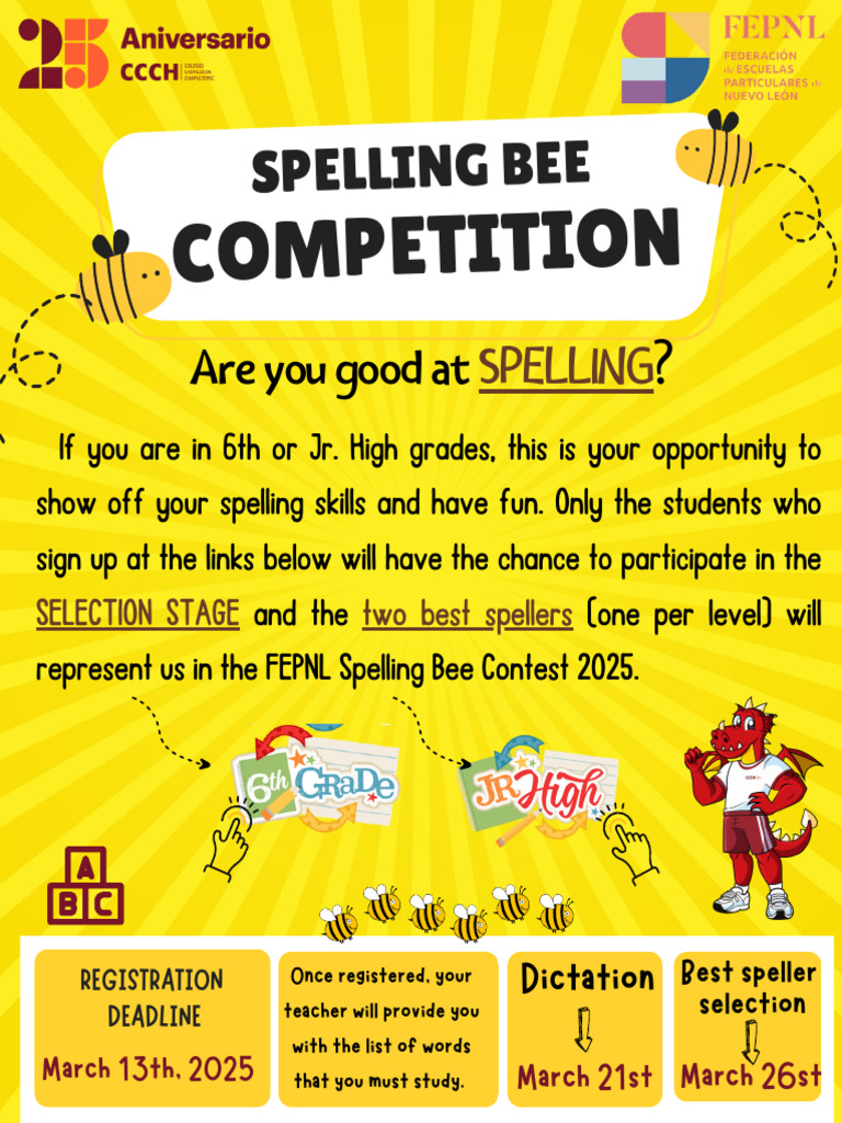 Spelling Bee Rules for Students 2025 | PDF