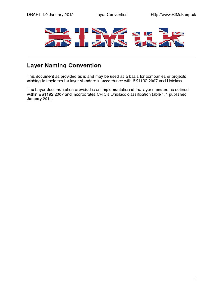BIMuk Layer Naming Convention | PDF | Air Conditioning | Power Supply