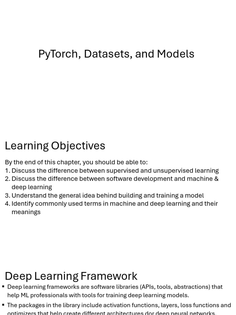 02 PyTorch, Datasets, and Models | PDF | Neuron | Nervous System