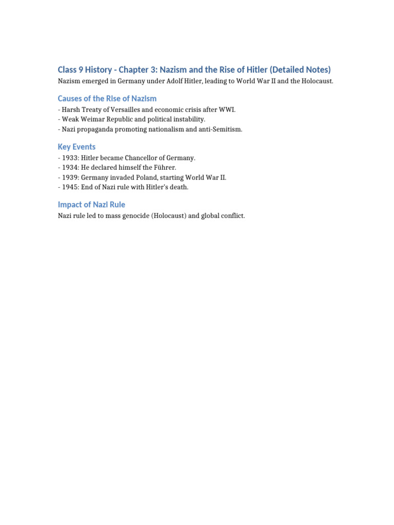 Class 9 History Chapter 3 Detailed Notes | PDF