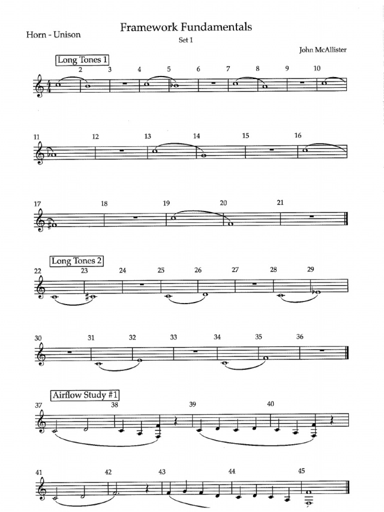 Frame Work Fundamentals F Horn | PDF